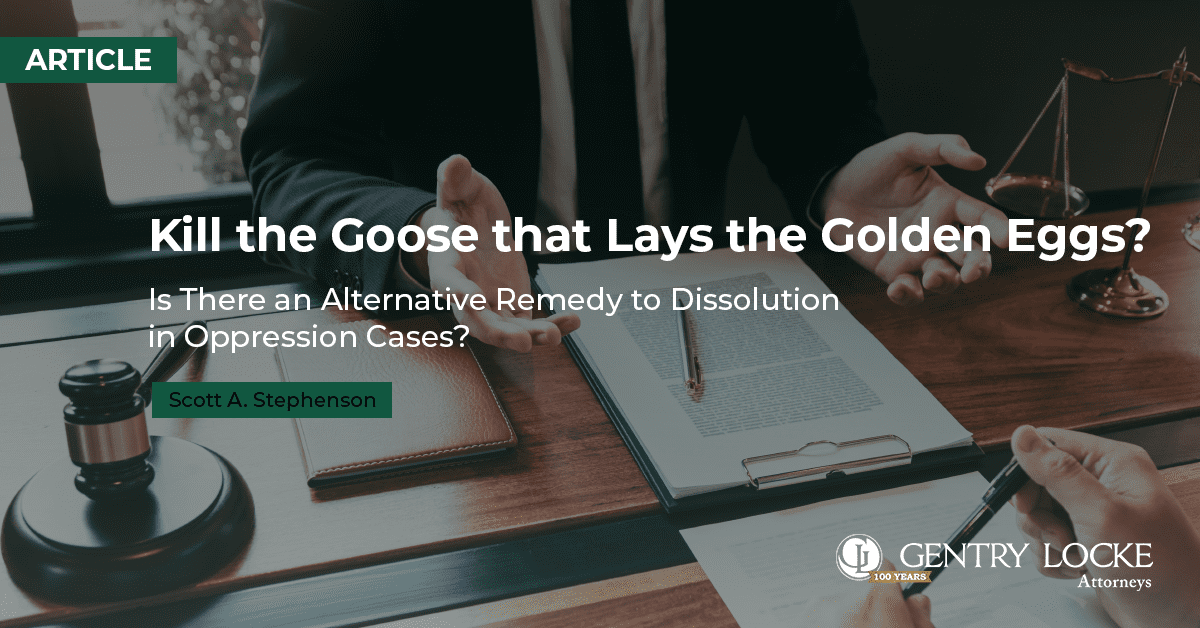 Kill the Goose that Lays the Golden Eggs? Is There an Alternative ...